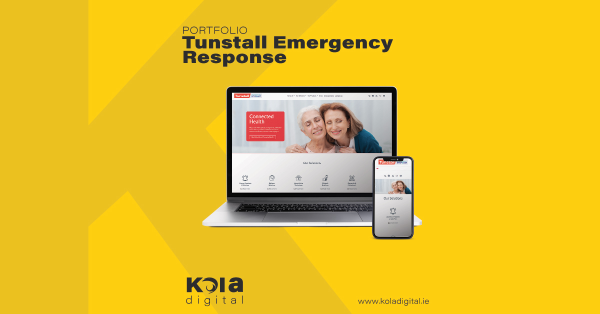Tunstall Emergency Response Website Redesign